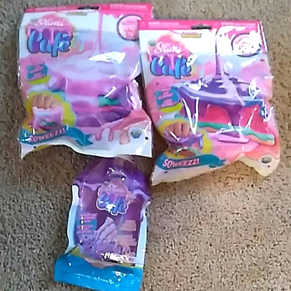 soft n slo | Toys | 2 Large Squish Squishies W Slime Blueberry Cakes ...